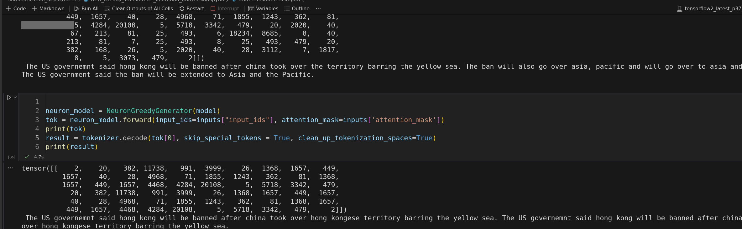 Conversion of sshleifer/distilbart-cnn-12-6 · Issue #420 · aws-neuron/aws-neuron-sdk · GitHub