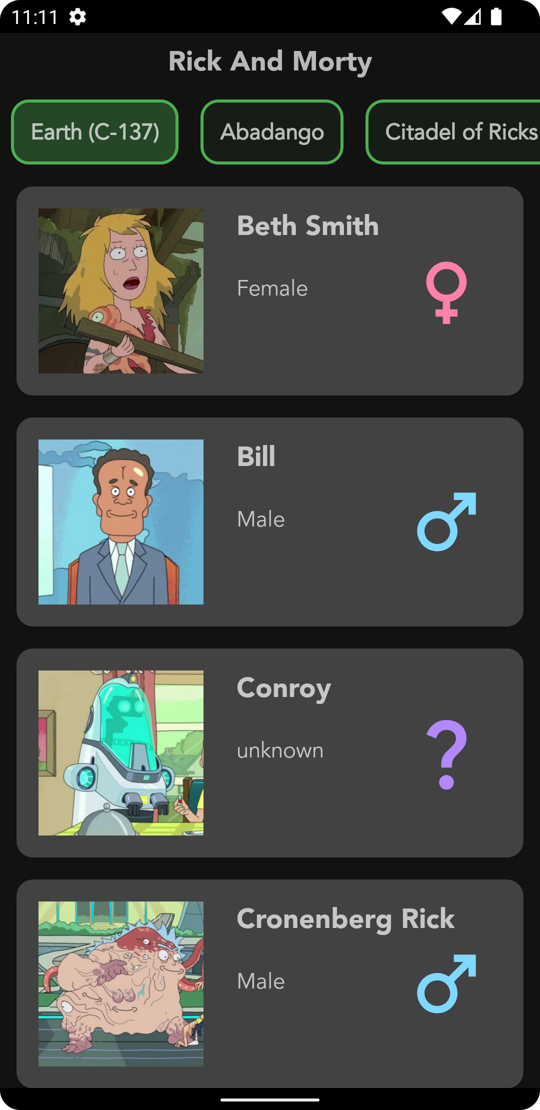 GitHub - sahinkaradeniz/RickAndMortyApp