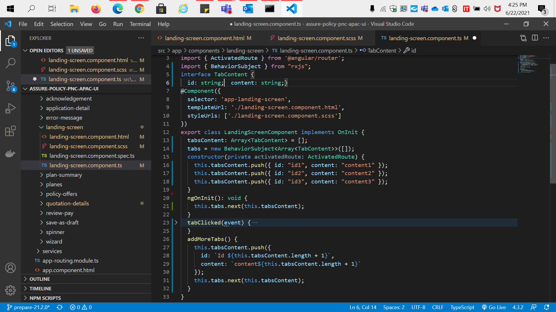 Dynamic Rendering Of Tabs Is Not Working · Issue 365 · Dxc Technologyhalstack Angular · Github