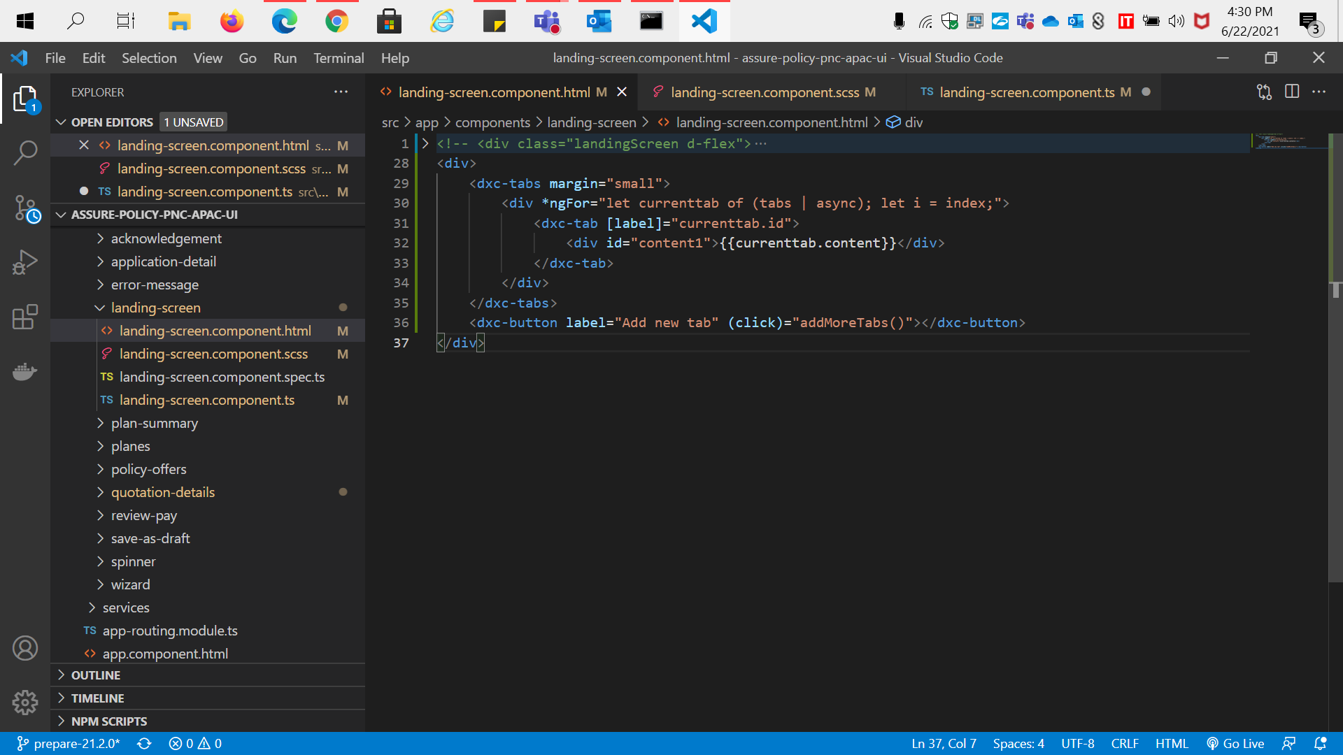 Dynamic Rendering Of Tabs Is Not Working · Issue 365 · Dxc Technologyhalstack Angular · Github 