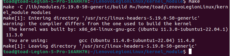 [BUG] GCC Version mismatch · Issue #91 · johnfanv2/LenovoLegionLinux · GitHub