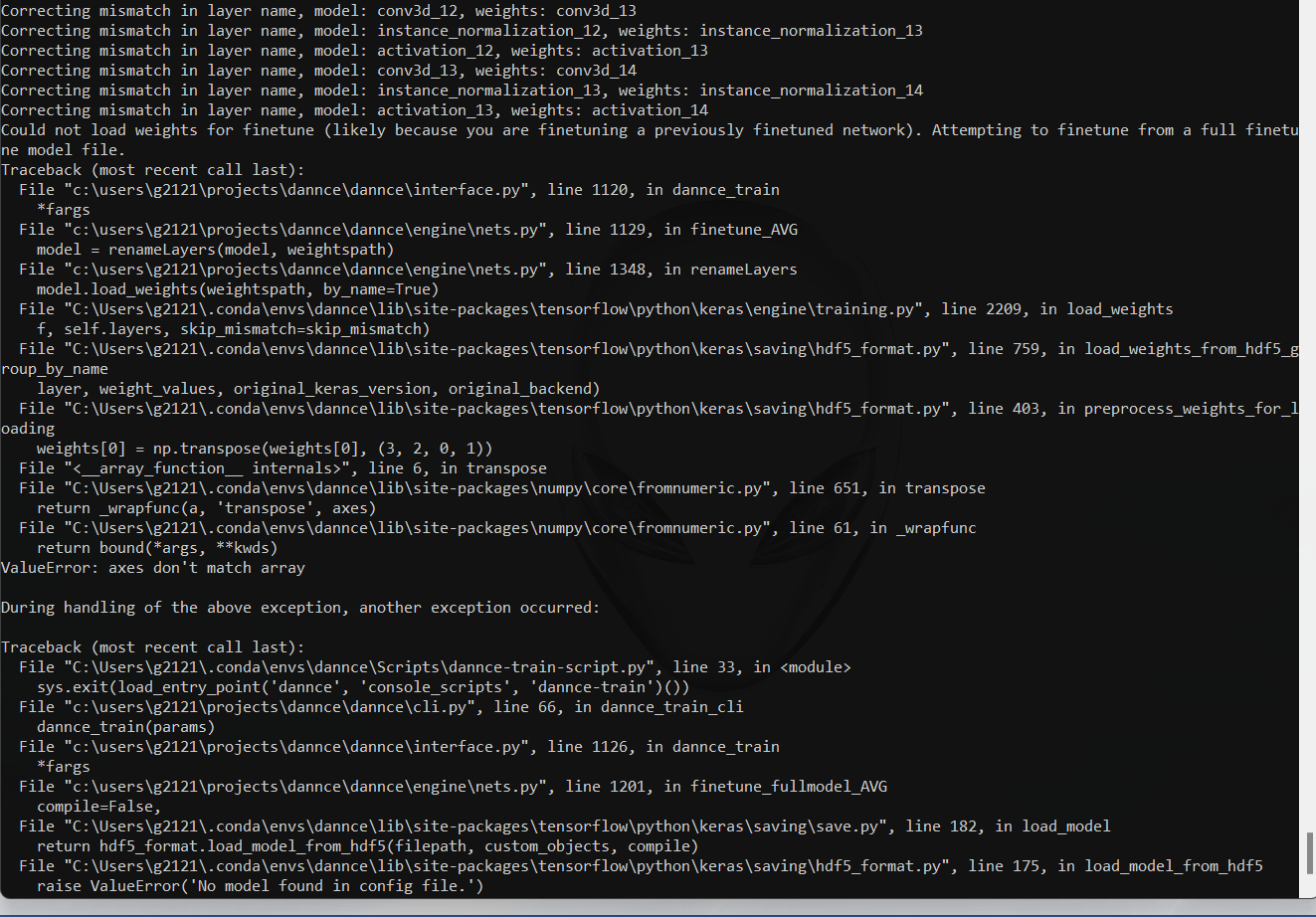 To use a pre-trained model in the 3-cam system · Issue #100 · spoonsso/dannce · GitHub
