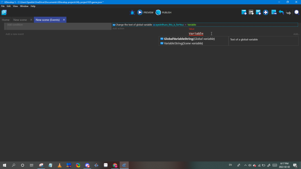 Expressions autofill bug · Issue #3591 · 4ian/GDevelop · GitHub