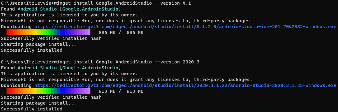 Android Studio Version issue · Issue #23824 · microsoft/winget-pkgs · GitHub