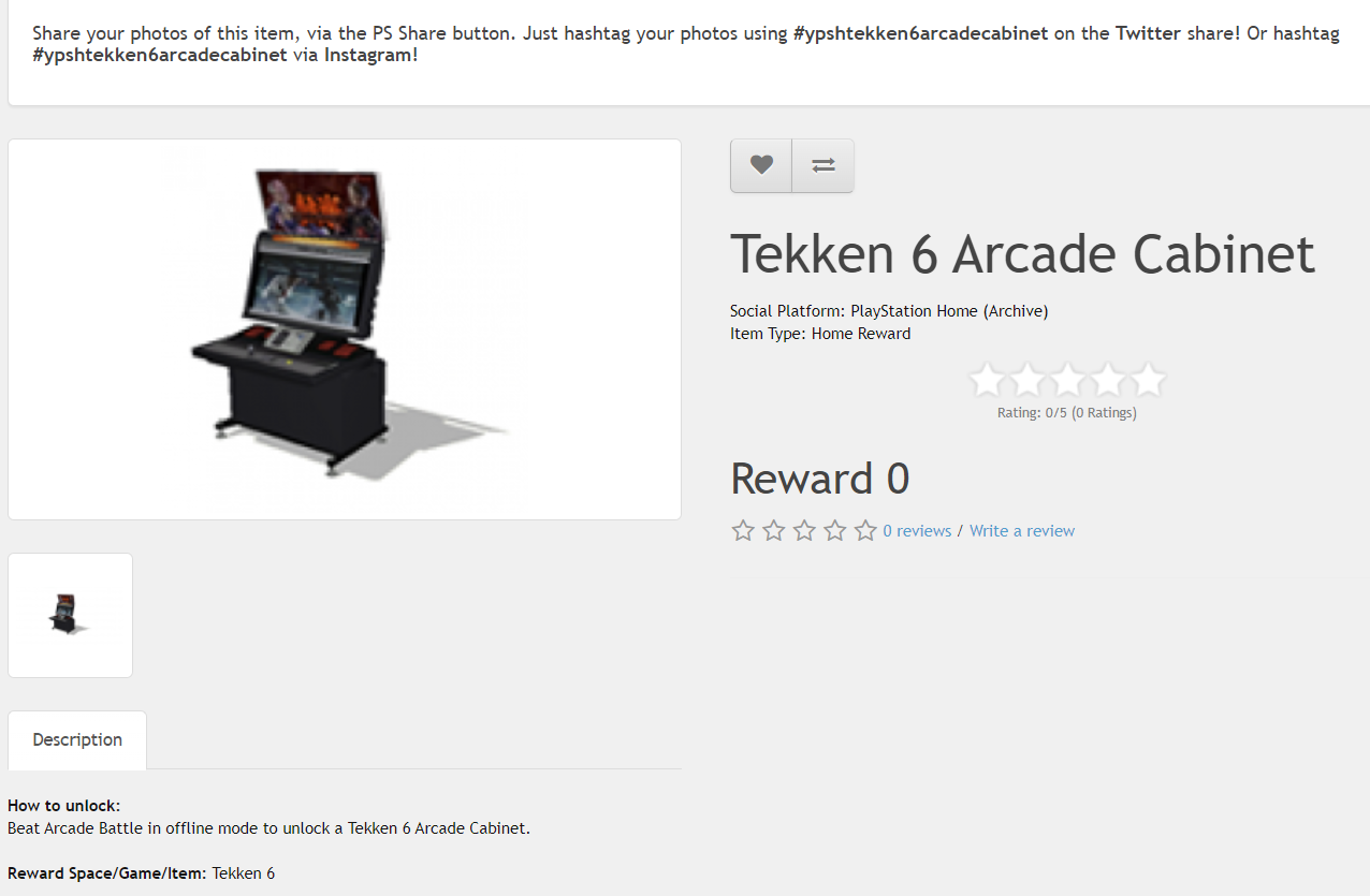 Tekken 6 Arcade Cabinet (Reward) · Issue #239 · DestinationHome/Destination-Home-Online · GitHub