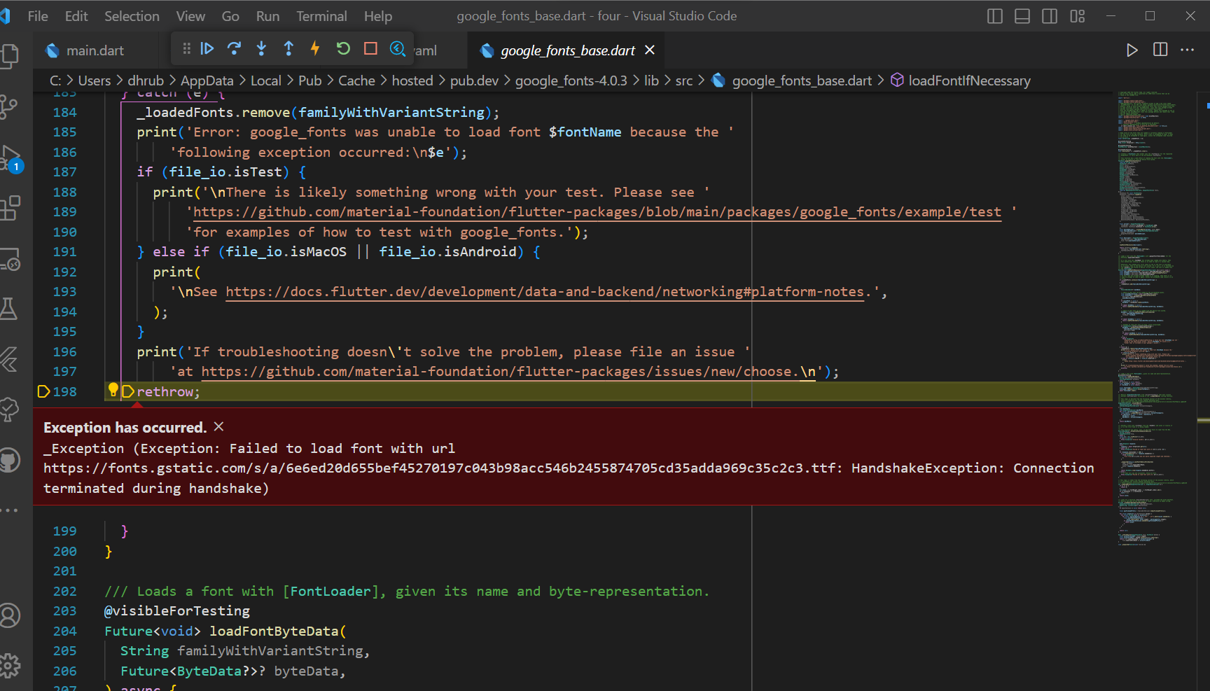 problem related to googlefonts package · Issue #387 · material-foundation/flutter-packages · GitHub