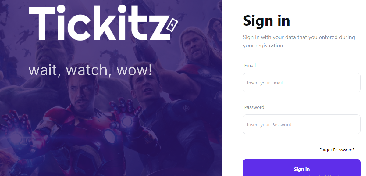 GitHub - LESSER-TECH/TICKITZ_FE
