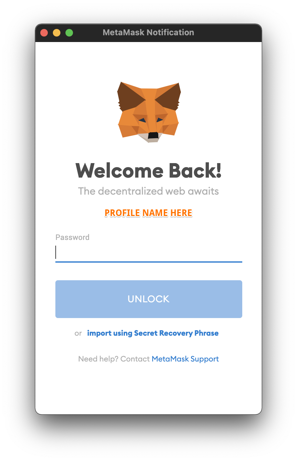 Login window does not indicate which Chrome/Brave user profile it belongs to · Issue #12132 ...