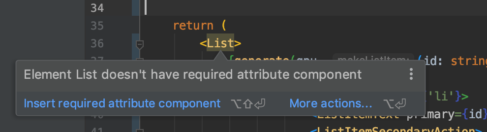 List And Listitem Element Requires Component Attribute · Issue 16328 · Muimaterial Ui · Github 8566
