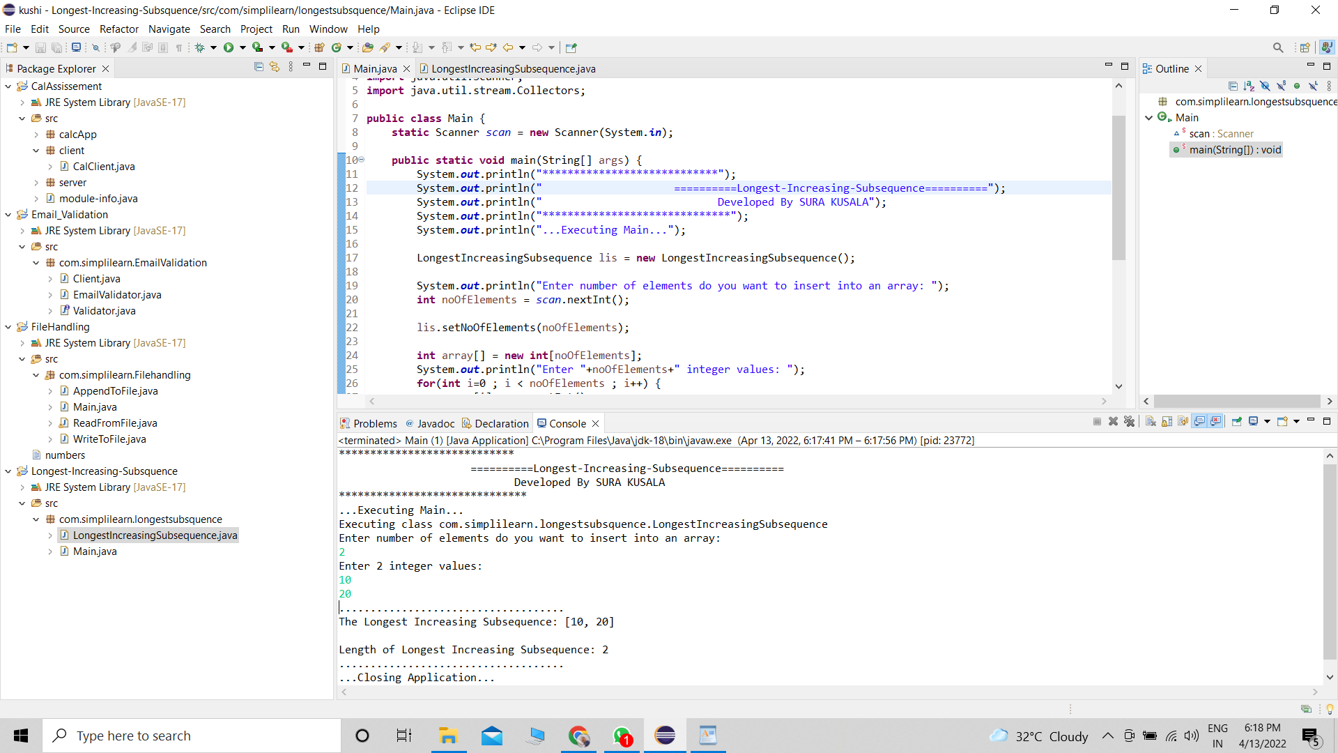 GitHub - KUSALA-sura/Phase-1-Longest-Increasing-Subsquence: Longest ...