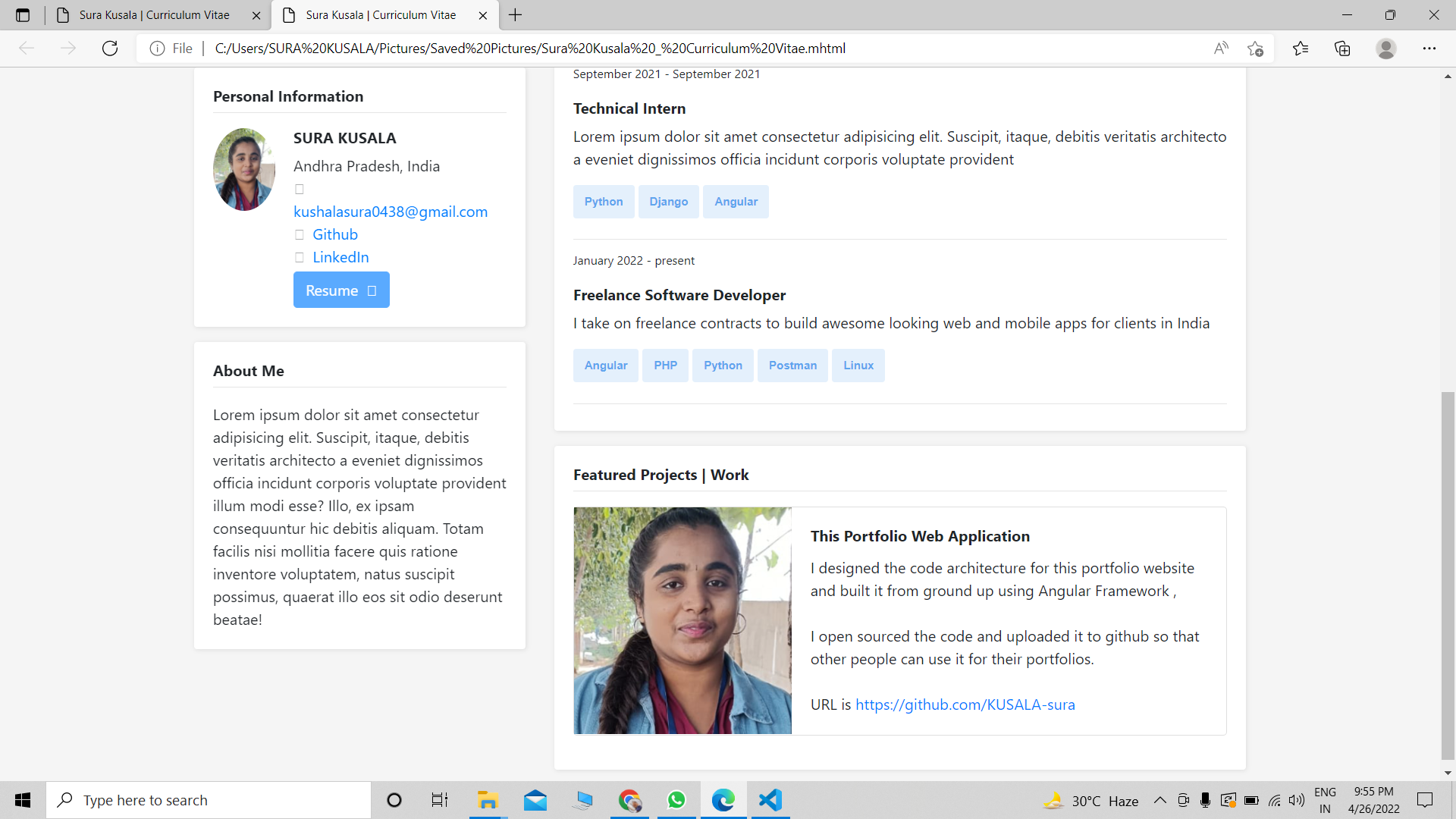 GitHub - KUSALA-sura/Kushi_Profile: This done in Typescript-Angular
