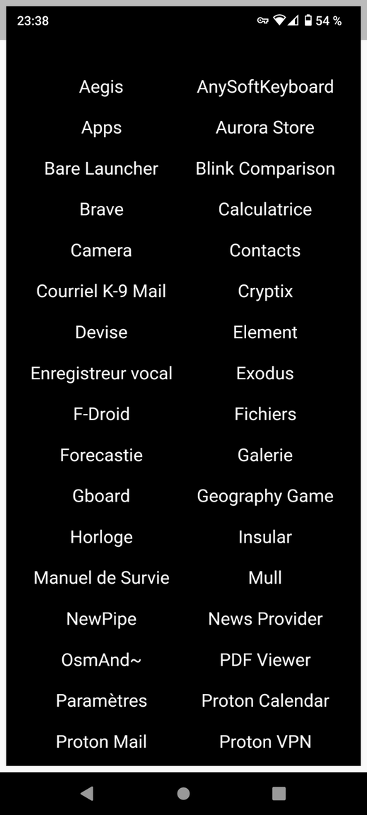 GitHub - christopherlam888/bare-launcher: A bare-bones text-based launcher for Android.