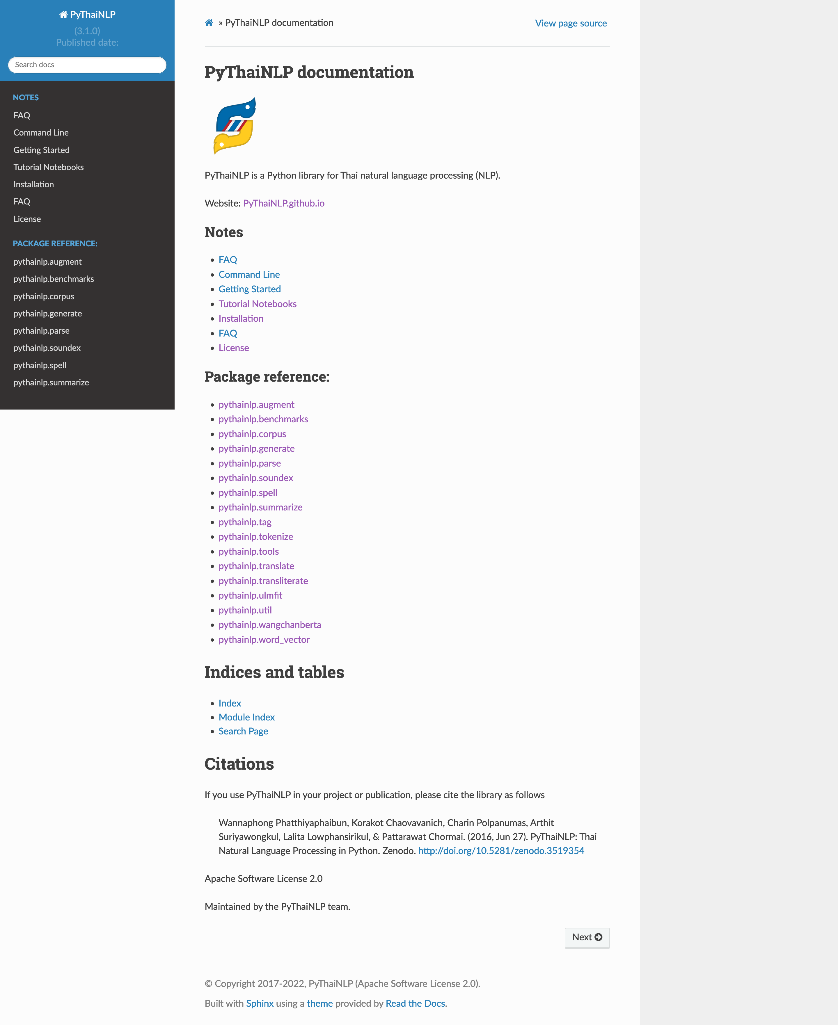 Improve Pythainlp Documentation · Issue 720 · Pythainlp Pythainlp · Github
