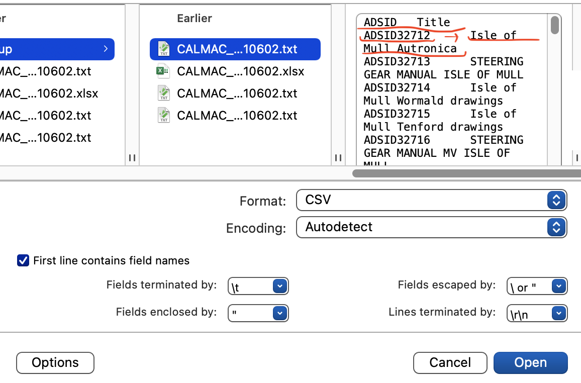 Can't select column header when importing CSV file · Issue #1135 · Sequel-Ace/Sequel-Ace · GitHub