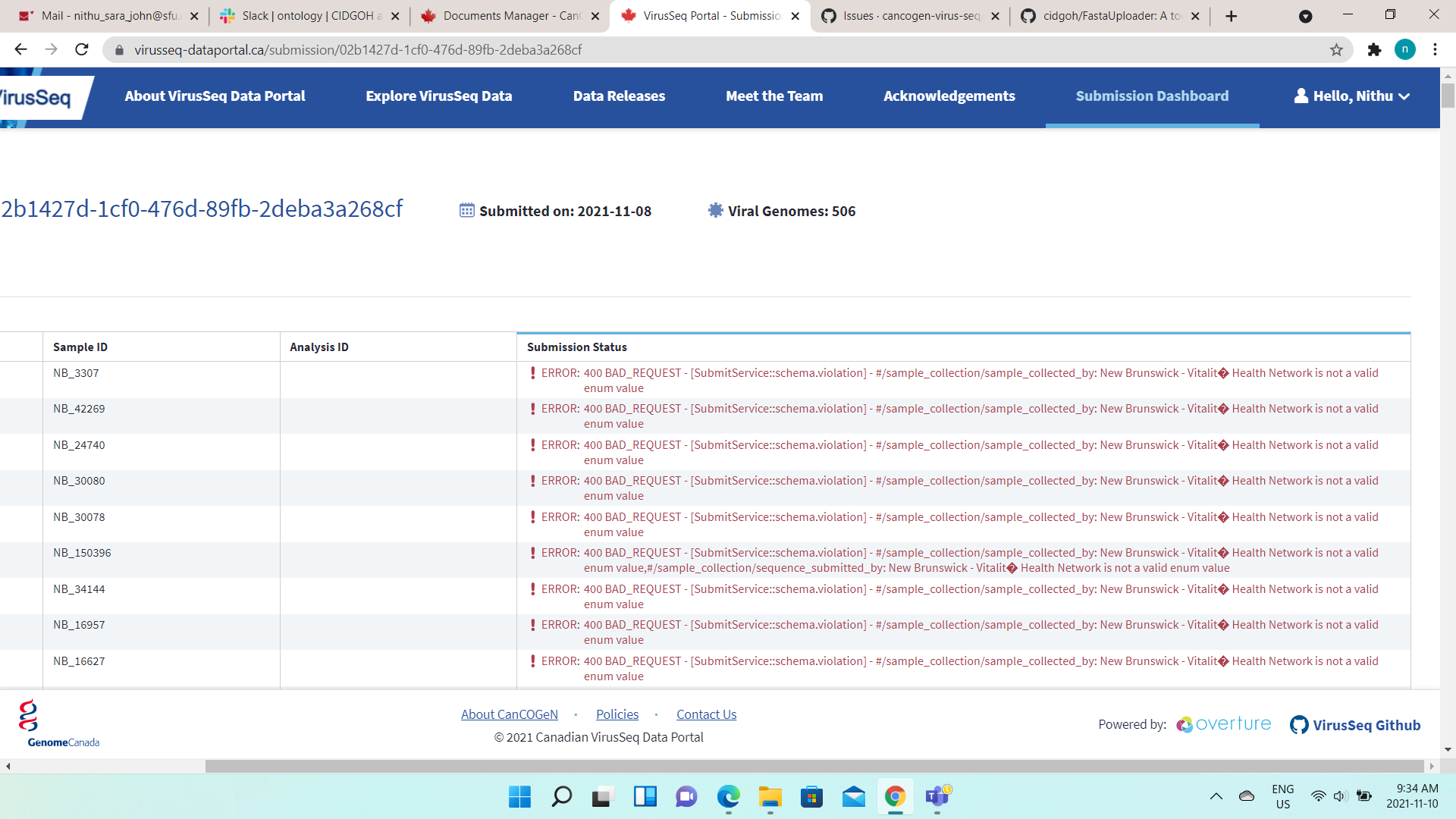French name converting to symbols · Issue #123 · virusseq/portal-ui · GitHub