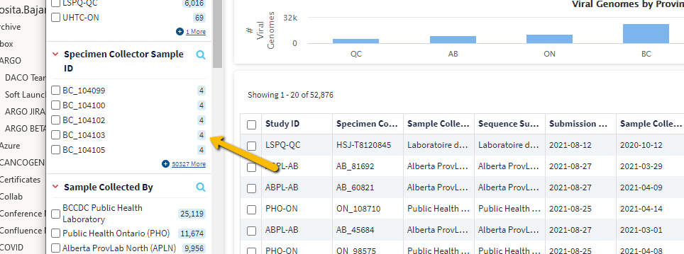 Ability to search in explorer for a specific sequence id went away · Issue #196 · virusseq ...