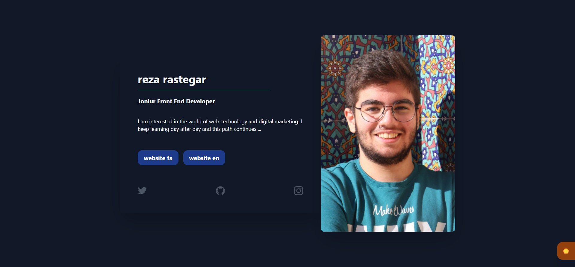 GitHub - rastegardev/tailwind-profilecard