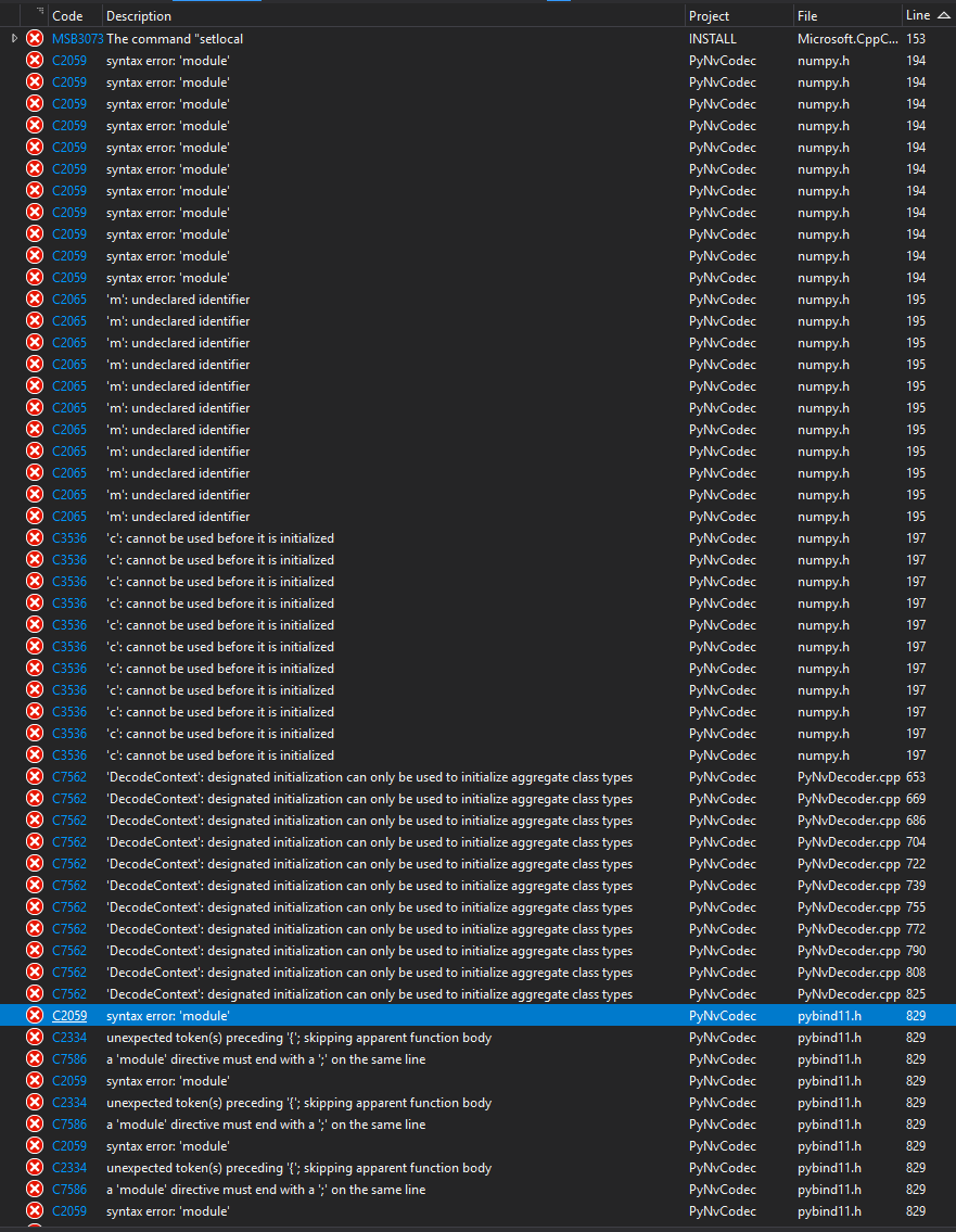 Cant Build on windows · Issue #267 · NVIDIA/VideoProcessingFramework · GitHub