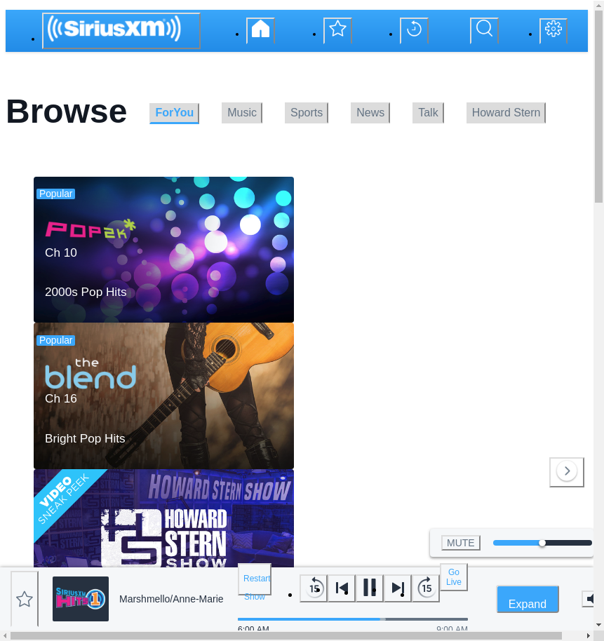 SiriusXM: script with styling blocked because of its MIME type ('text ...