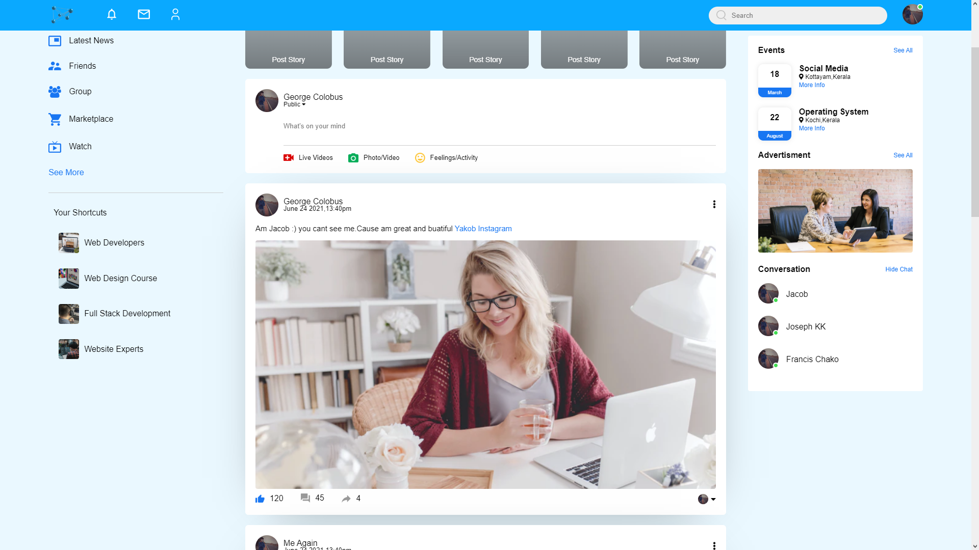 GitHub - Jacob-alwin/Connected-Social-media-Django