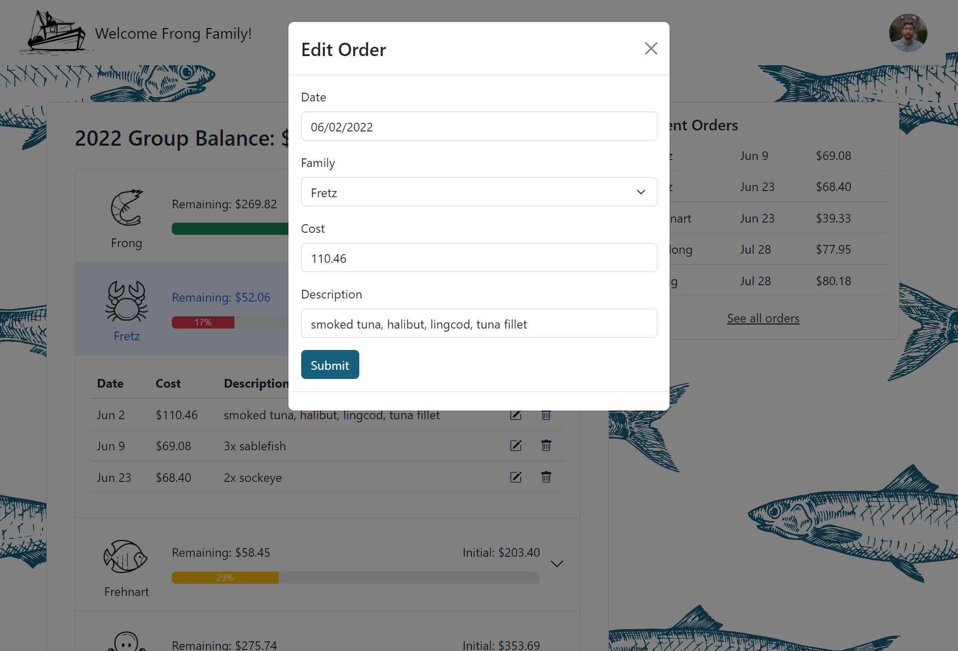 GitHub - nmfretz/shared-balance-tracker: 🐠 A dashboard for tracking ...