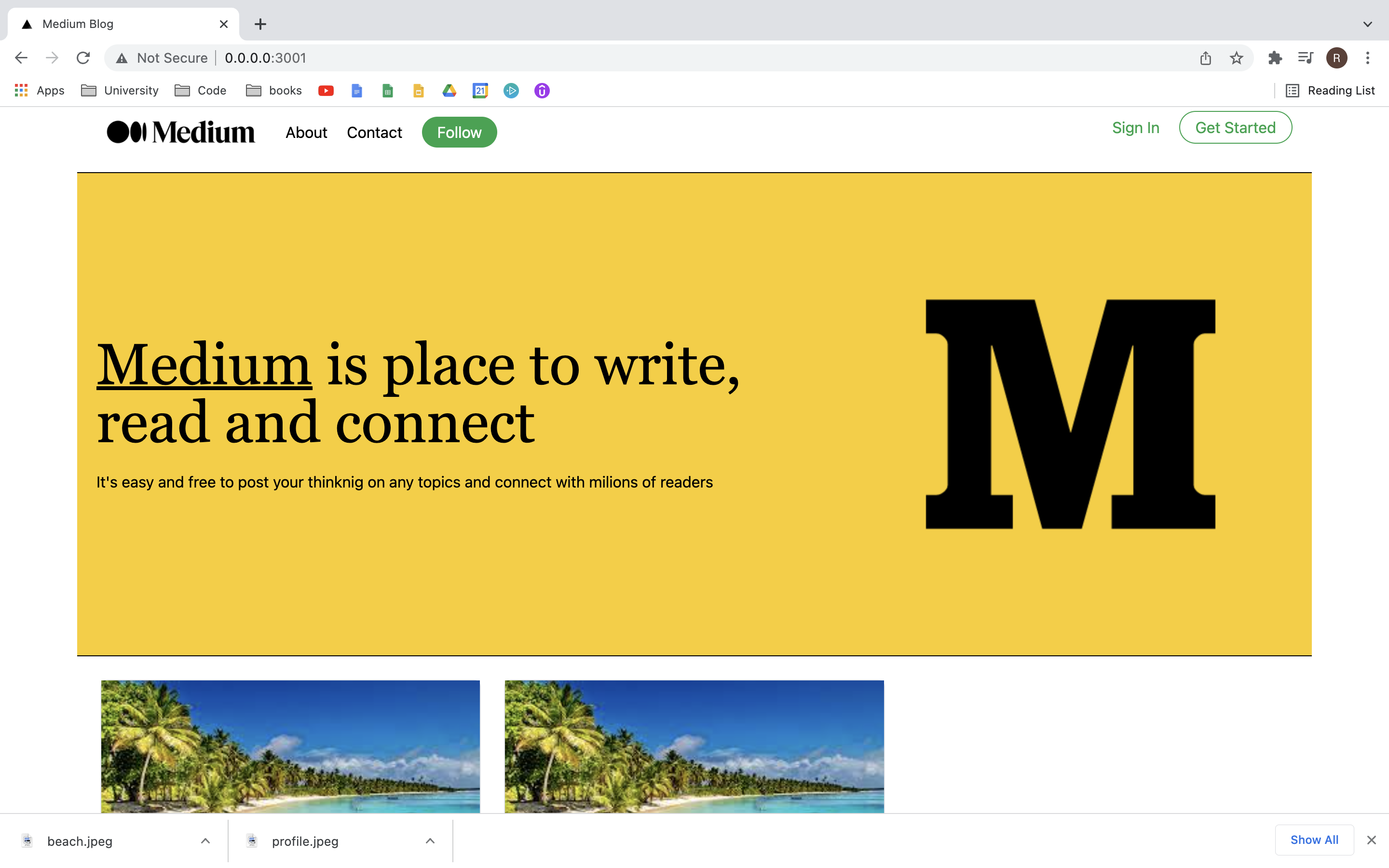GitHub - ryutaro-0907/medium-clone