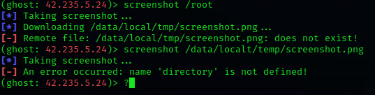 Commands Not Working On Target · Issue #338 · EntySec/Ghost · GitHub