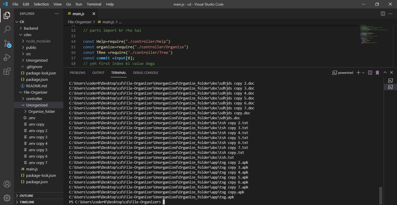 GitHub - itsmeAryan/File-organizer
