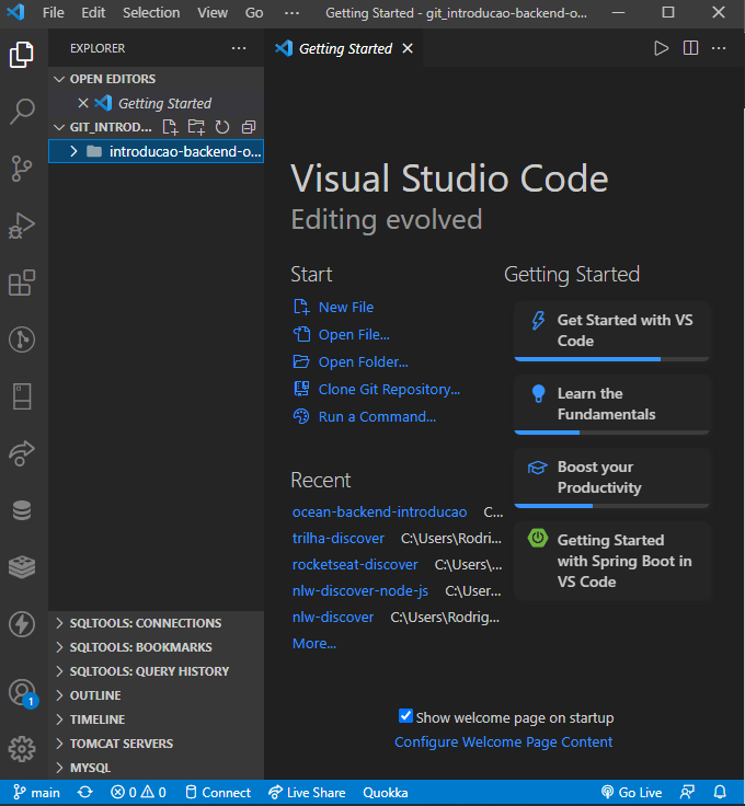 GitHub - rxaviersantos/introducao-backend-ocean: Backend com NodeJs e ...