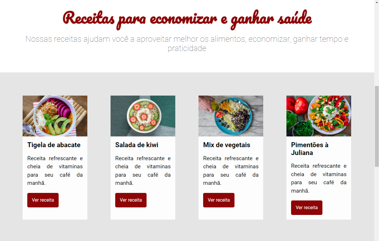 GitHub - rxaviersantos/landing-page: Site de receitas