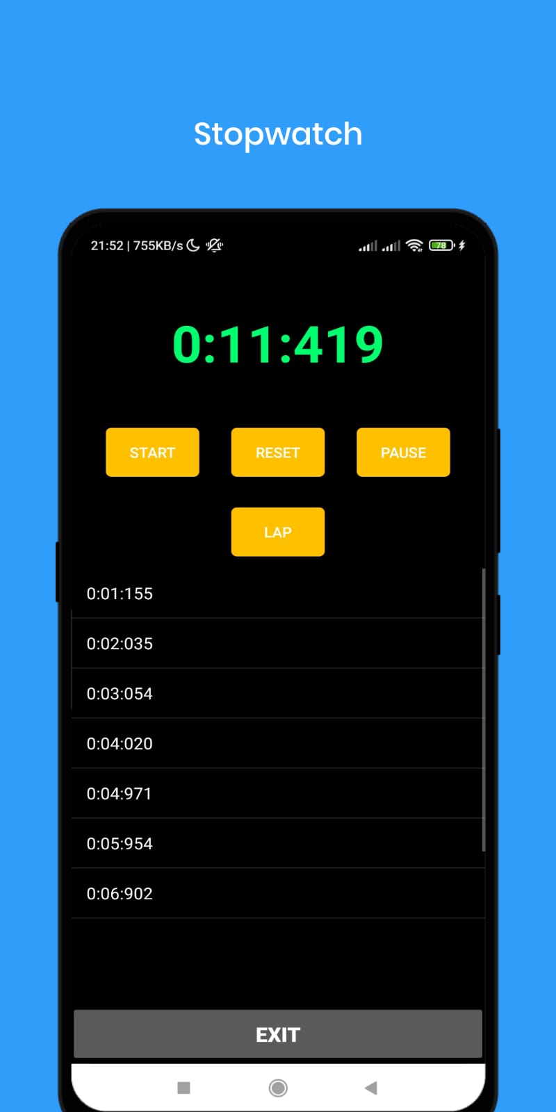 GitHub - smahmuddz/Stopwatch-Android-App