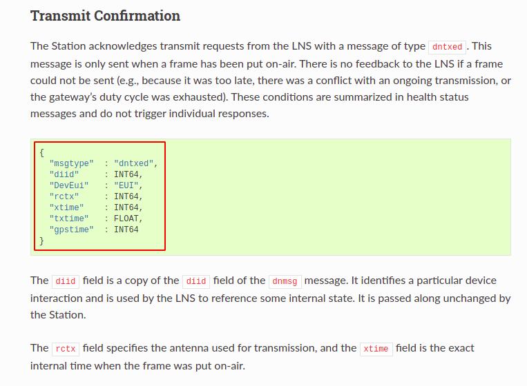 seqno field in dntxed messages · Issue #119 · lorabasics/basicstation · GitHub