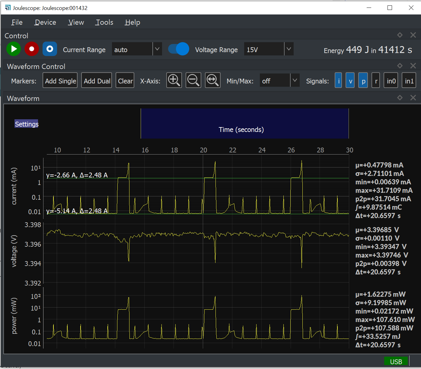 Markers in logarithmic Y-axis shows wrong value · Issue #104 · jetperch/pyjoulescope_ui · GitHub