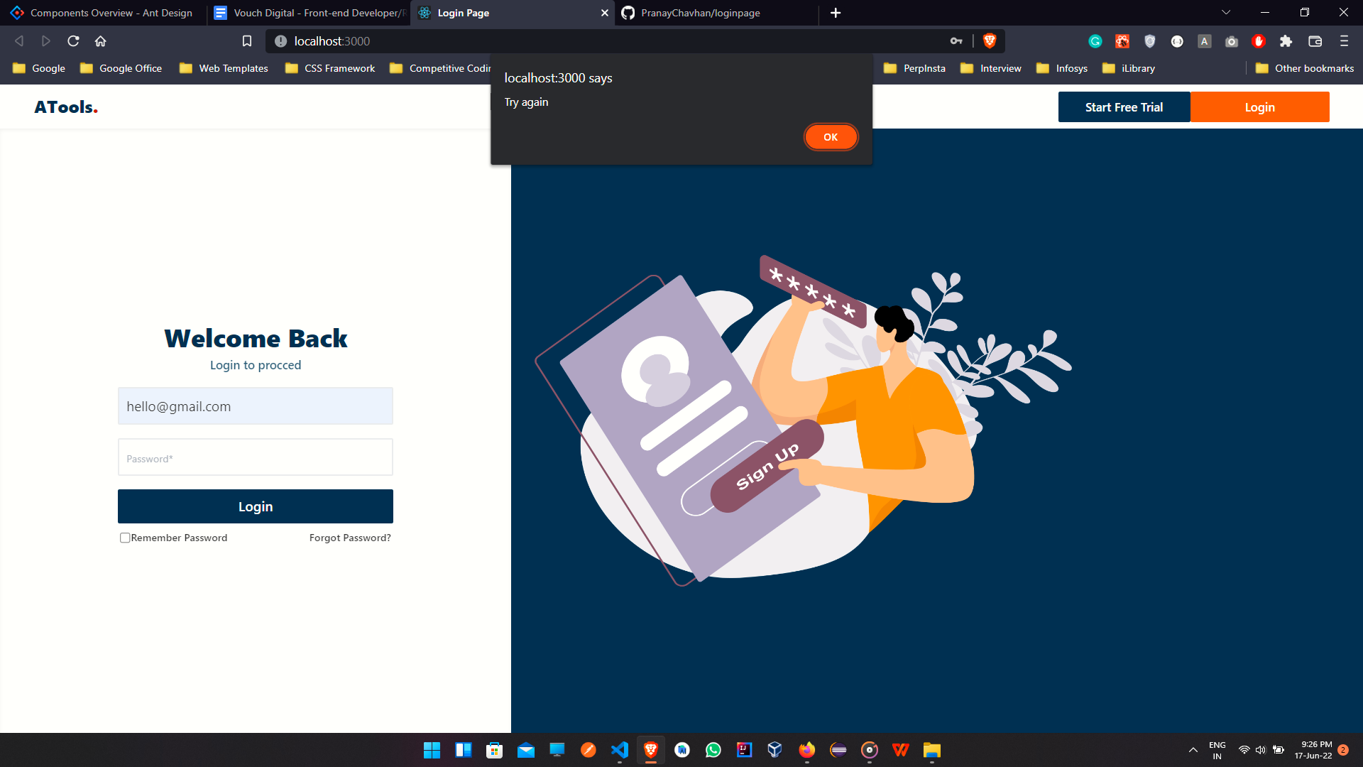 GitHub - PranayChavhan/Login-Page