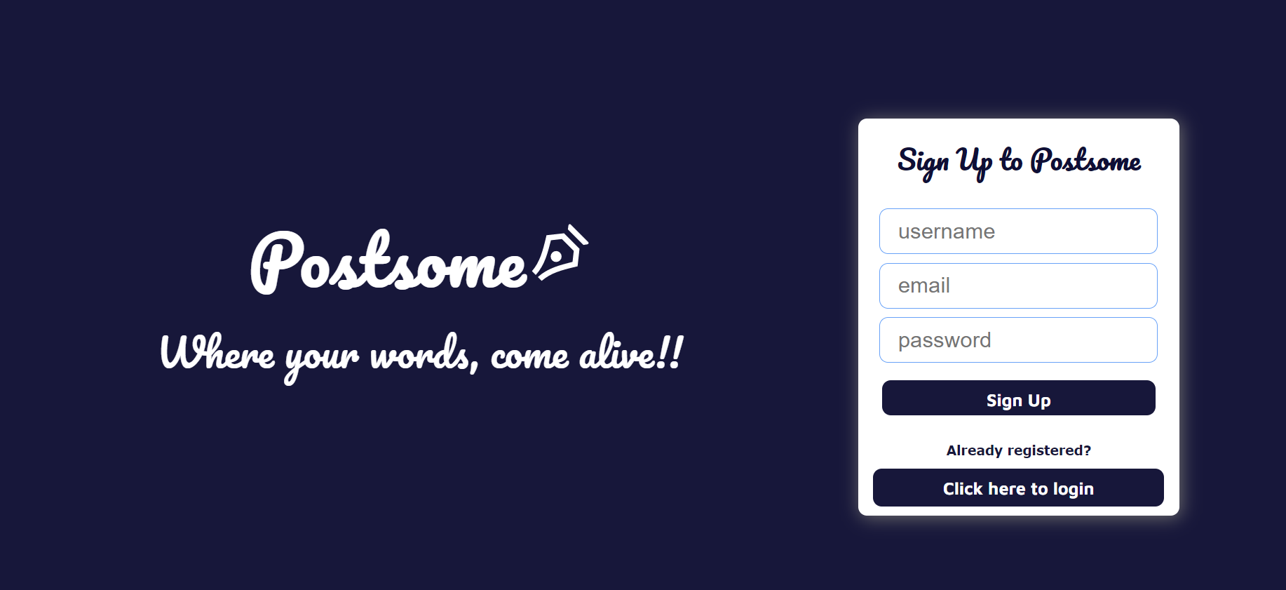 GitHub - sohamraktawan/Postsome