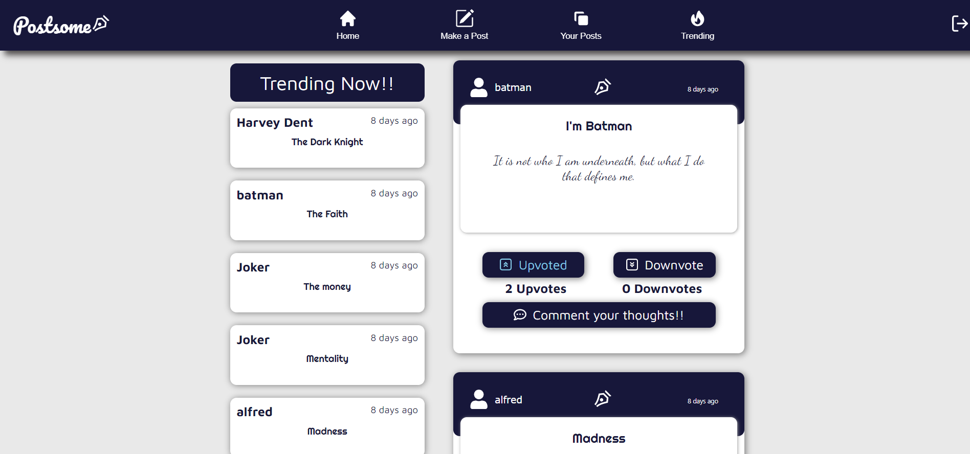 GitHub - sohamraktawan/Postsome