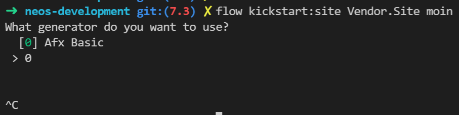 BUG: `./flow package:create` freezes · Issue #2757 · neos/flow-development-collection · GitHub