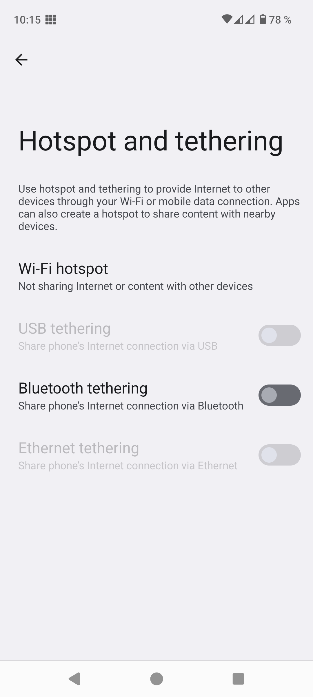 Pixel 6a: Bluetooth Tethering switches itself off again immediately after switching it on ...