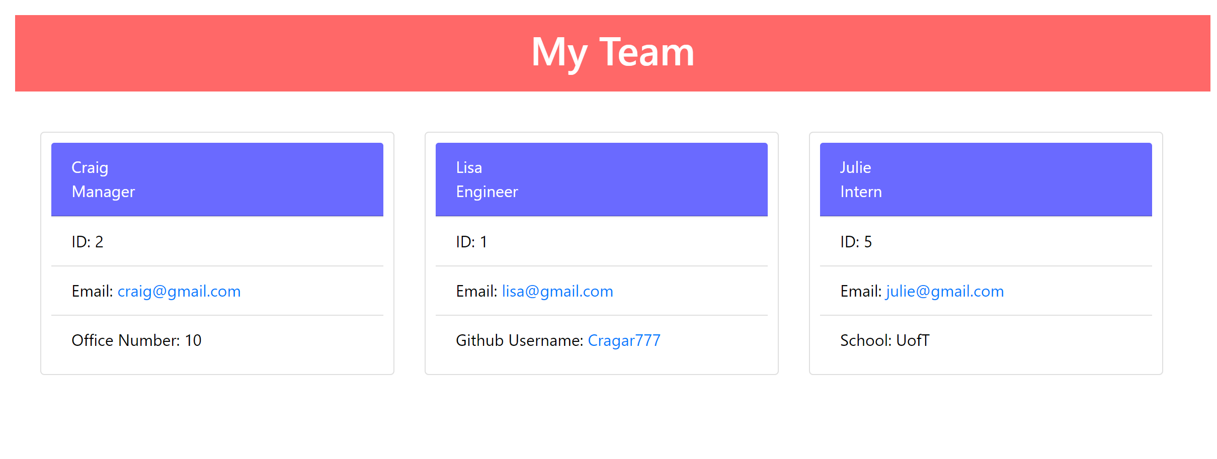 GitHub - Cragar777/UOTSCS-Assignment10-Team-Profile-Generator