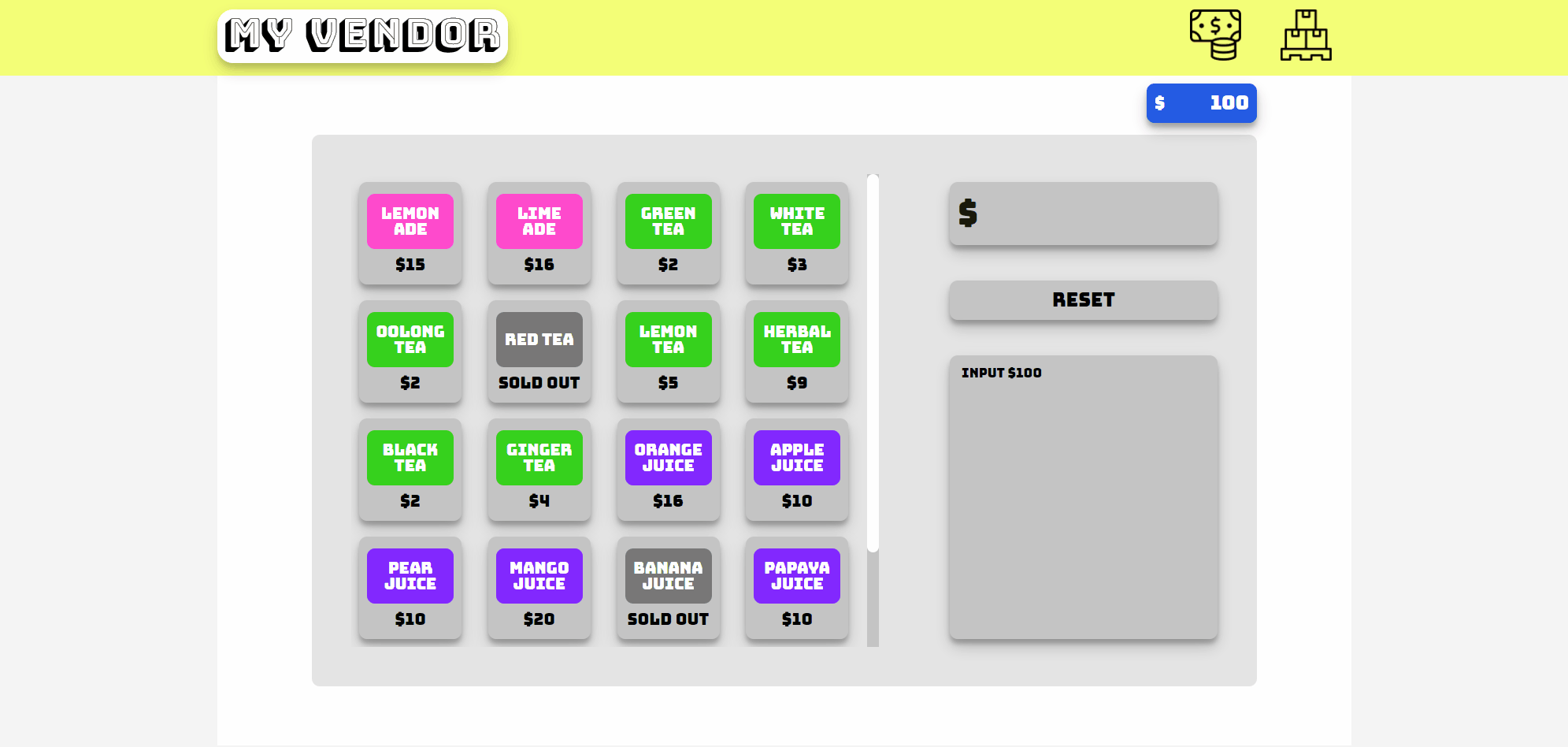GitHub - jaypedia/vending-machine: CodeSquad - web vending machine project