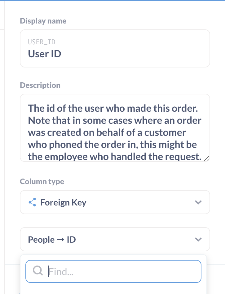 Cannot select a field for foreign keys in a model · Issue #29318 · metabase/metabase · GitHub