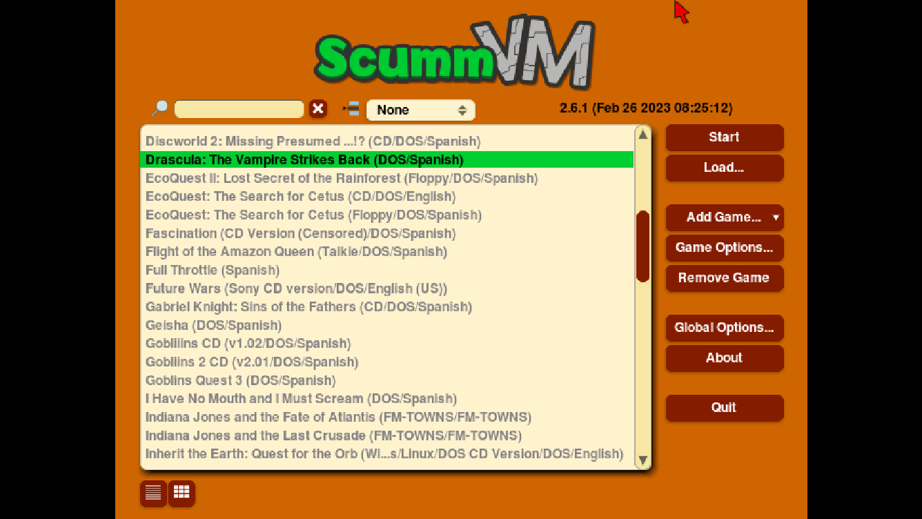 Impossible to select languages in ScummVM · Issue #262 · TapiocaFox/Daijishou · GitHub
