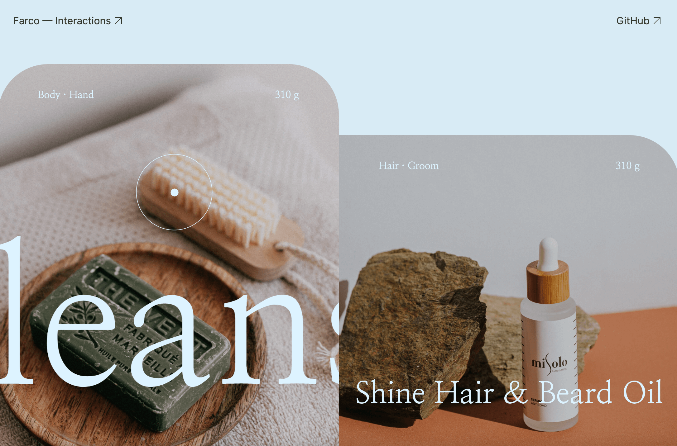 GitHub - farco-studio/interactions-hover-cards: Hover effect with endless loop text animation