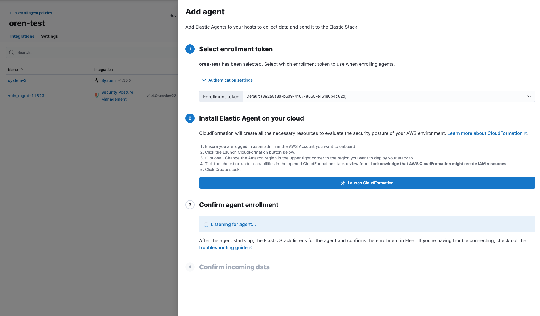 [Cloud Security] [BUG] [CNVM] Cloudformation deployment doesn't appear when not installed to a ...