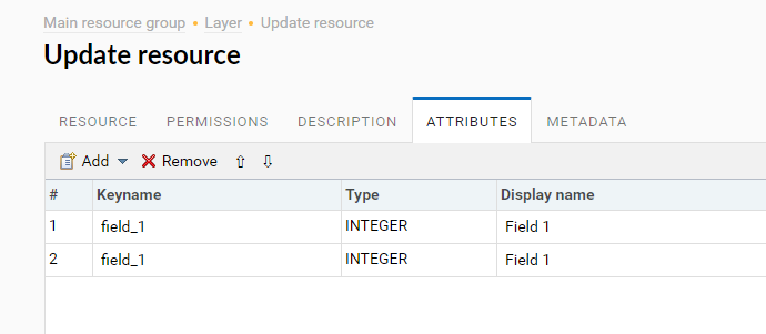 Возможно создание атрибутов векторного поля с одинаковыми keyname · Issue #750 · nextgis ...
