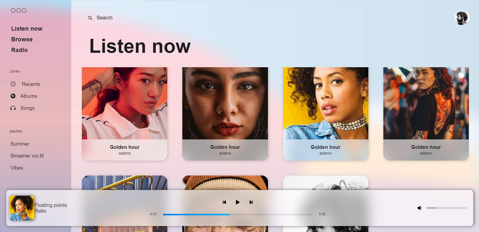 GitHub - manumadhav123/Applemusic-Clone: Clone UI of apple music made ...