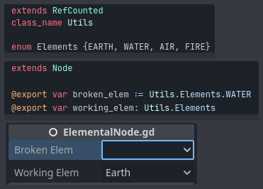Singleton or preloaded enums not usable as constant expressions · Issue #14681 · godotengine ...