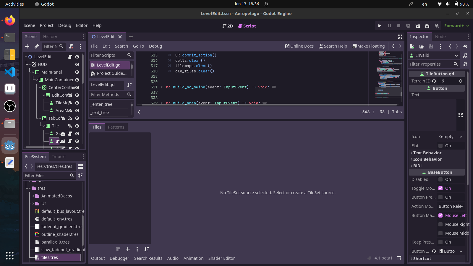 Editor State Persistence Puts Me In A Weird Spot After Editing A Tileset · Issue 78192