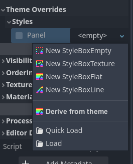 Add a Derive From Theme button when adding theme stylebox overrides · Issue #8022 · godotengine ...