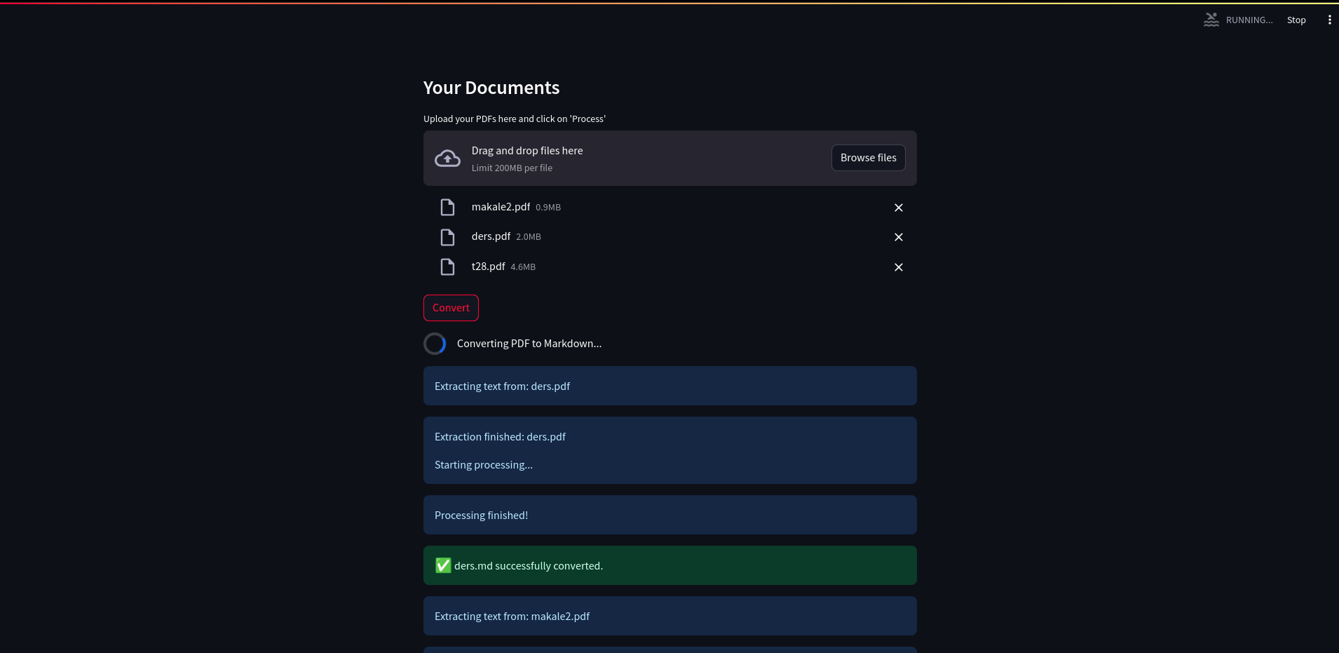 GitHub - denizataes/PdfToMarkdown: PdfToMarkdown